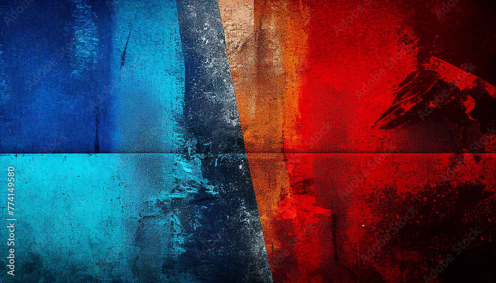 colorful vibrant grunge horizontal texture background with indian red ...