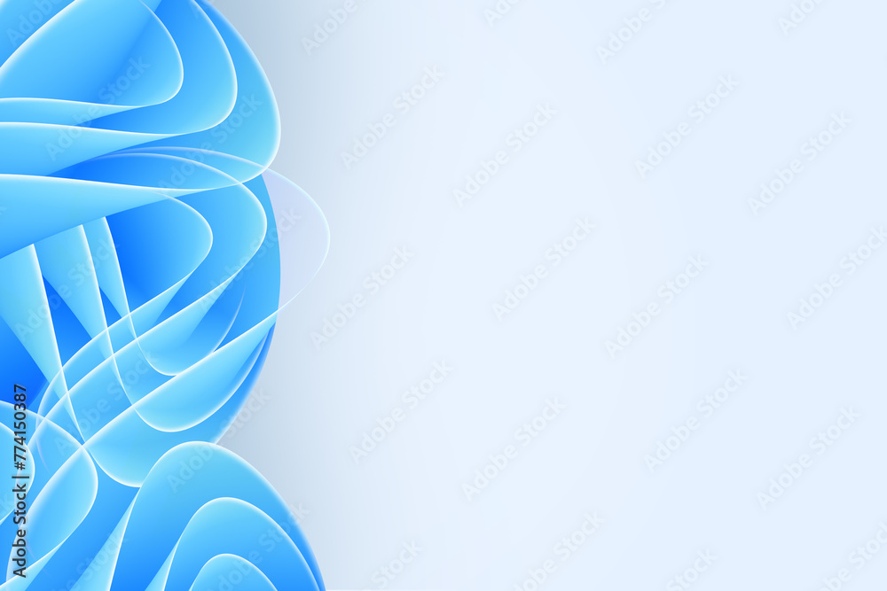 Abstract soft light blue background with curve pattern wave 3d graphics ...