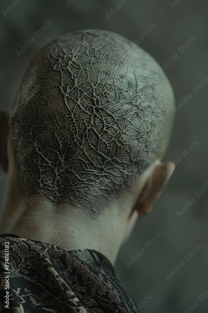 Rejuvenation theme, scalp under skilled restoration Stock Illustration ...