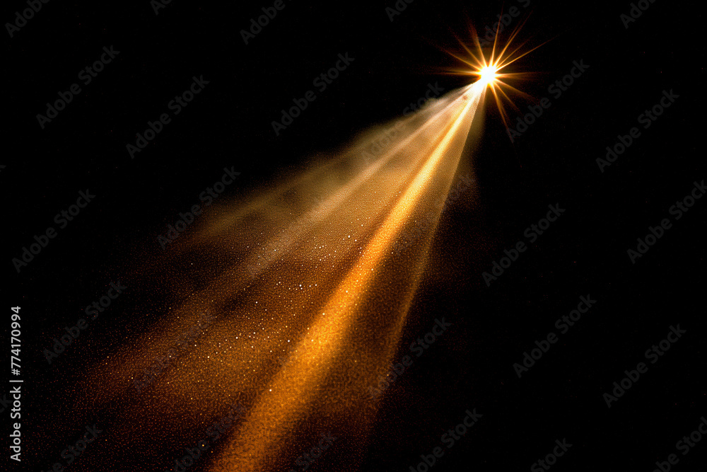 You shall have no other gods before Me. A single beam of light pierces ...