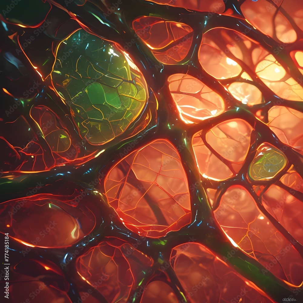 Detailed of Retinal Rod Cells Capturing Light and Ganglion Cell Neural ...