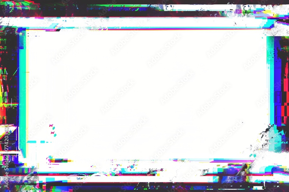 Analog Decay: A decaying analog video frame with a glitching VHS border ...