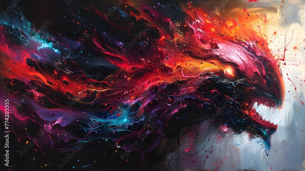 Primordial Explosion of Cosmic Energy A Surreal Vivid and ...