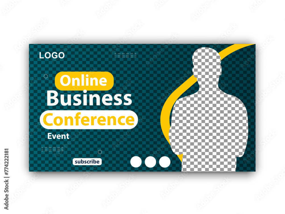 YouTube thumbnail template psd free download Stock Vector | Adobe Stock