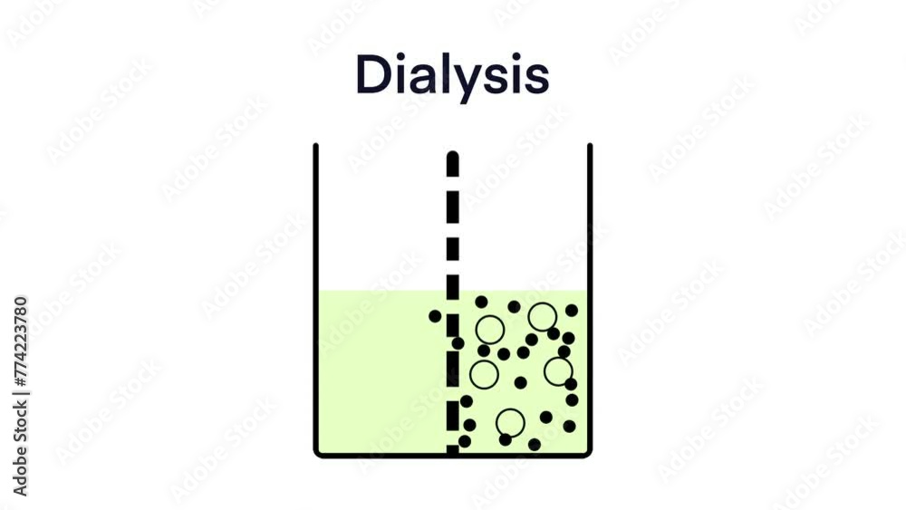 The dialysis technique is used to purify large molecules, dialysis ...