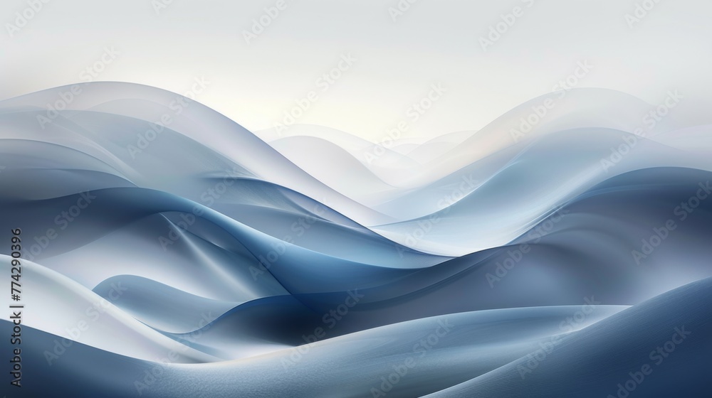 Evocative of a frosty arctic scene, this abstract image mimics the ...