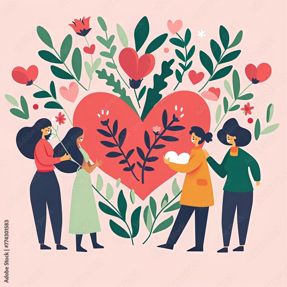 Create a visual representation of the importance of nurturing ...