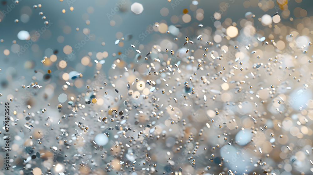 Radiant Rain of Celebration: A Vibrant 3D Illustration Depicting a ...