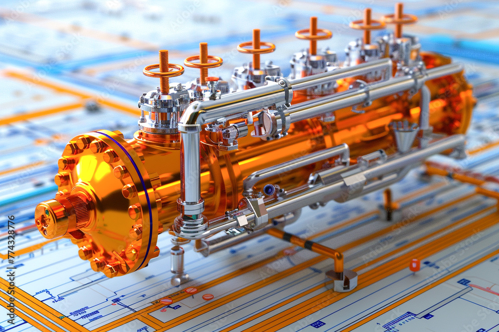 Interactive 3D models of pressure vessels and compressors, allowing ...