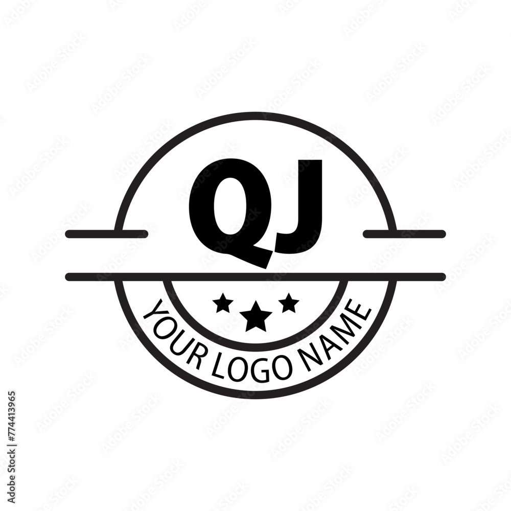 letter QJ logo. QJ. QJ logo design vector illustration for creative ...