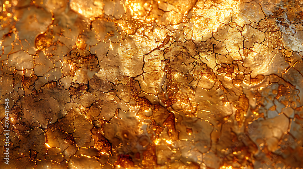 golden background, gold texture, golden surface, Glowing and shiny ...