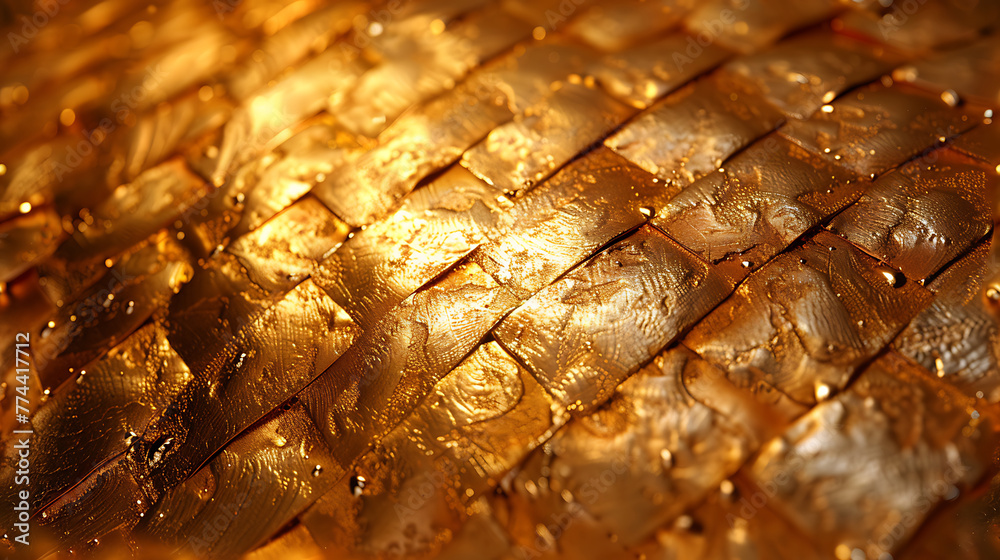 golden background, gold texture, golden surface, Glowing and shiny ...