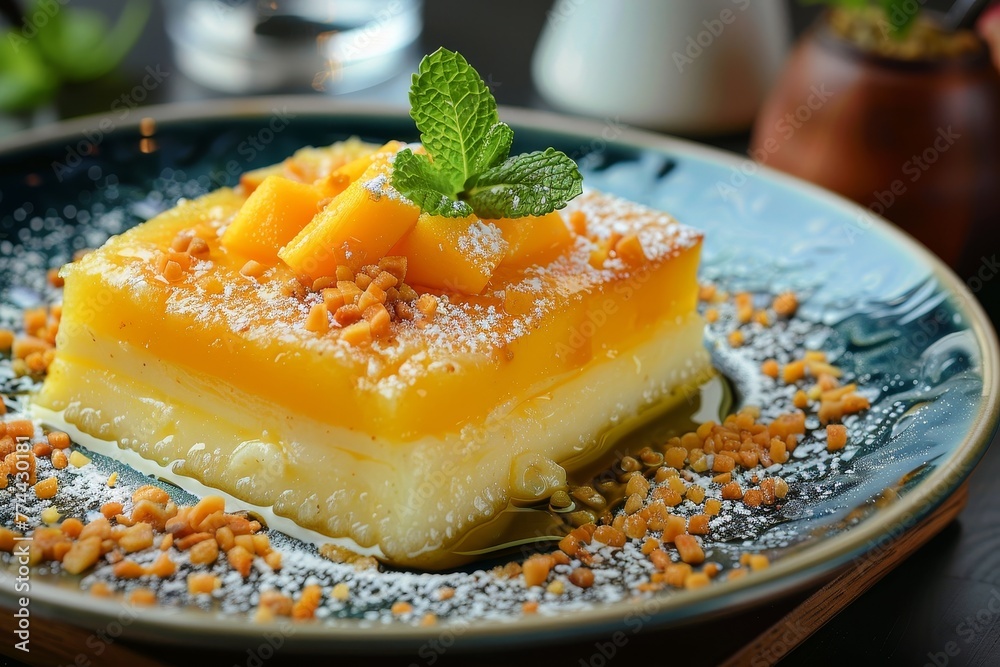 Popular Arabic mango dessert during Ramadan Stock Photo | Adobe Stock