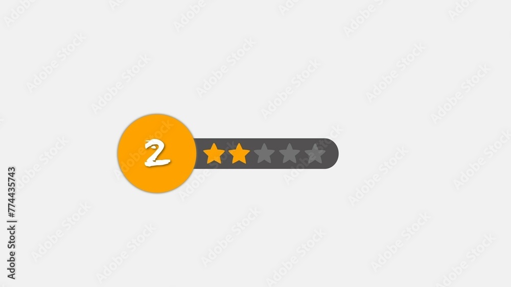 Animated Online Ratings Infographic Stock Template | Adobe Stock