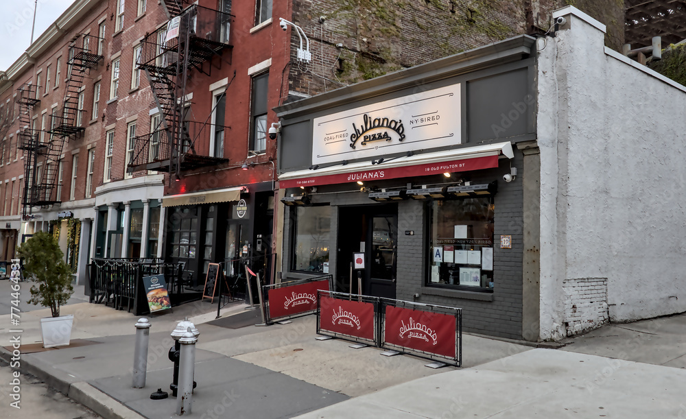 Juliana's coal fired thin crust pizza restaurant founded by Patsy ...