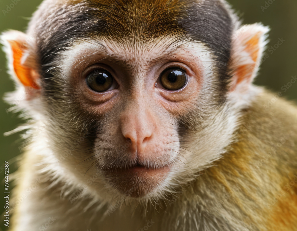 The squirrel monkey, also known as saimiri or squirrel monkey, is a ...