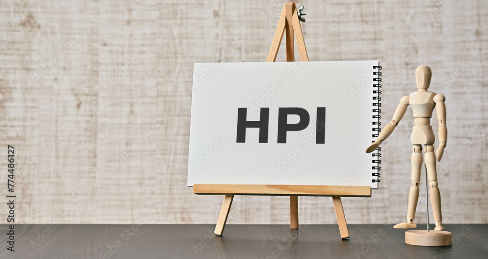There is notebook with the word HPI. It is an abbreviation for Human ...