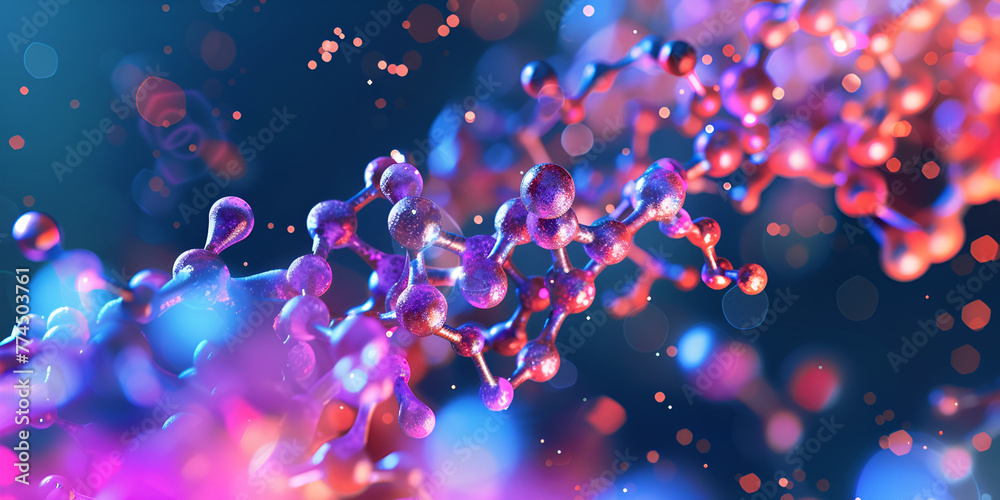 Molecules and biology biological concept, sterio chemistry chemical ...