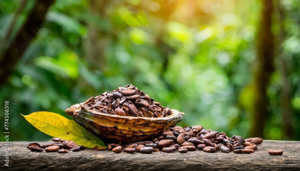 cocoa beans for chocolate making, natural chocolate made with Amazonian ...