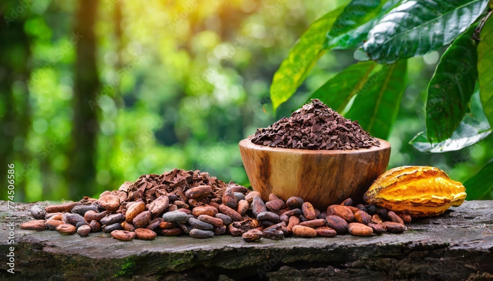 cocoa beans for chocolate making, natural chocolate made with Amazonian ...