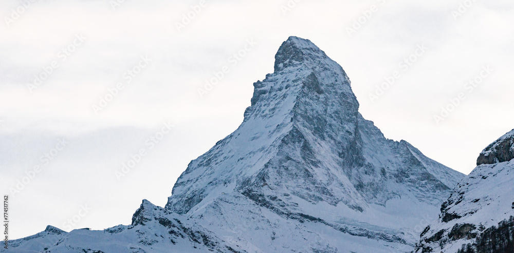 Capturing the solitary beauty of the Matterhorn in the Swiss Alps, this ...