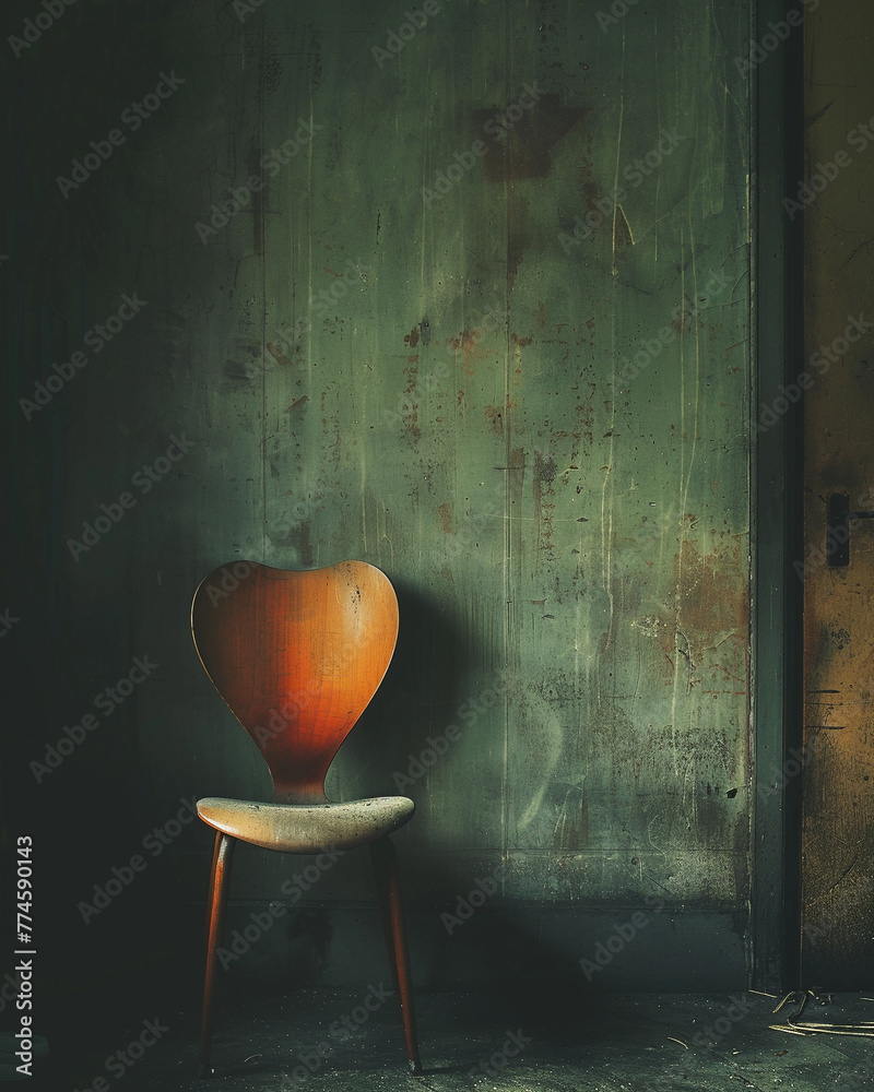 A chair designed to embody joy, with vibrant colors and playful ...