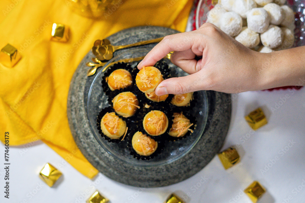 Nastar cookies, Traditional Indonesian Eid Al-Fitr or Eid Al-Adha ...