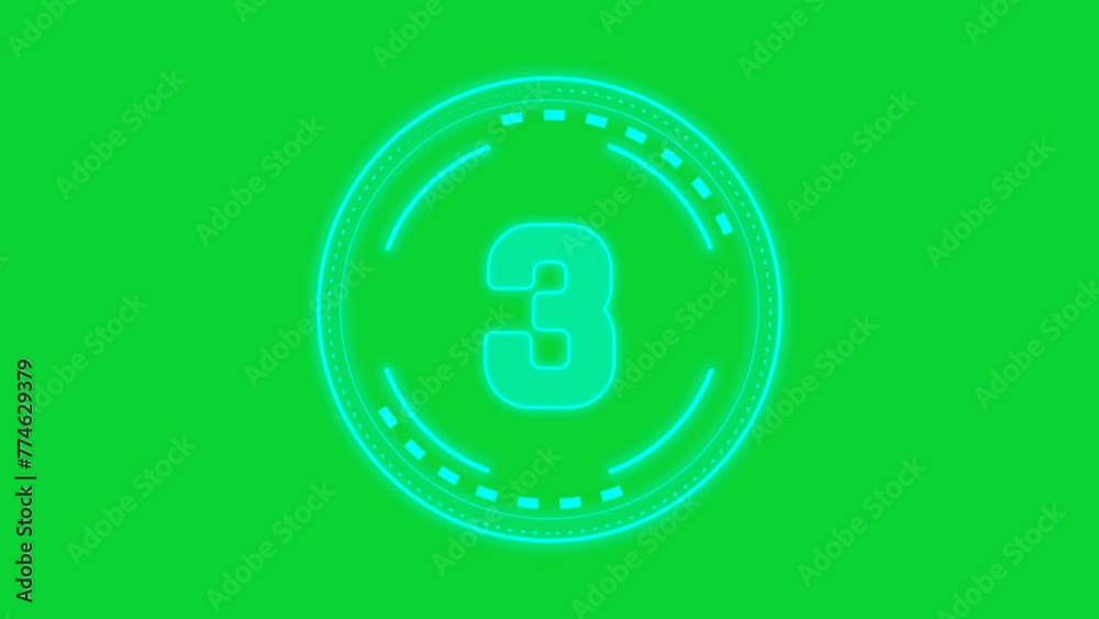 Countdown Timer, Stock Overlay 3D 4k Animation Video icon, The video ...