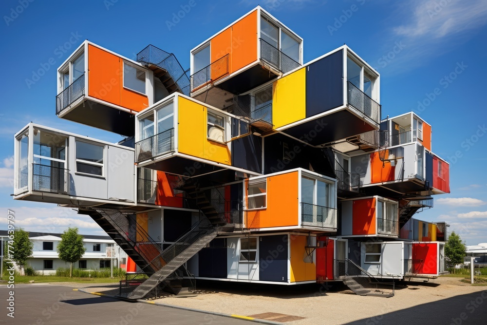 Colorful modular homes , Industrialized construction of modular homes ...