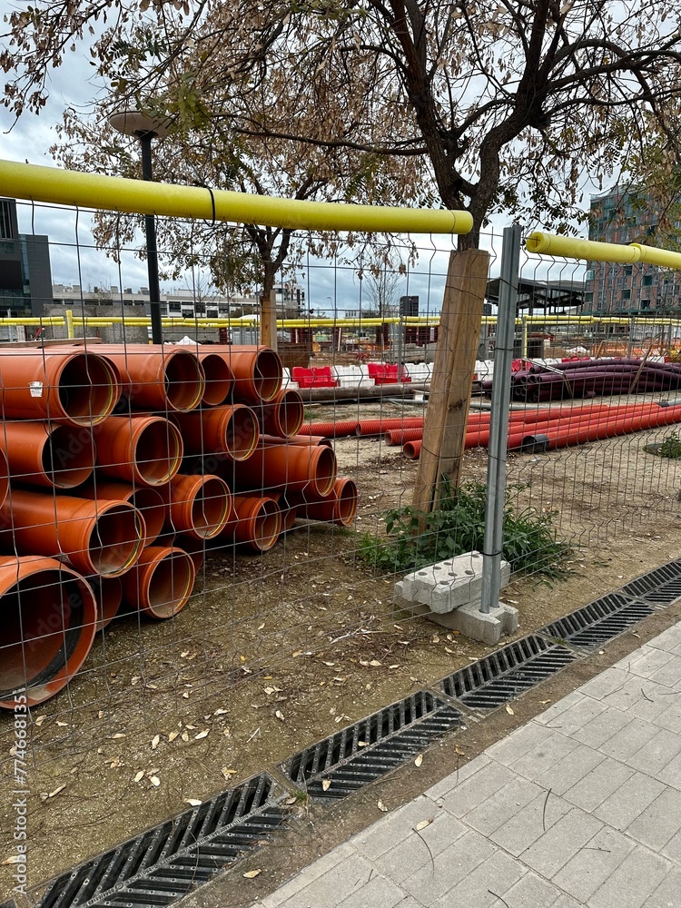 Red sewer pipes have found wide application in the construction of non ...