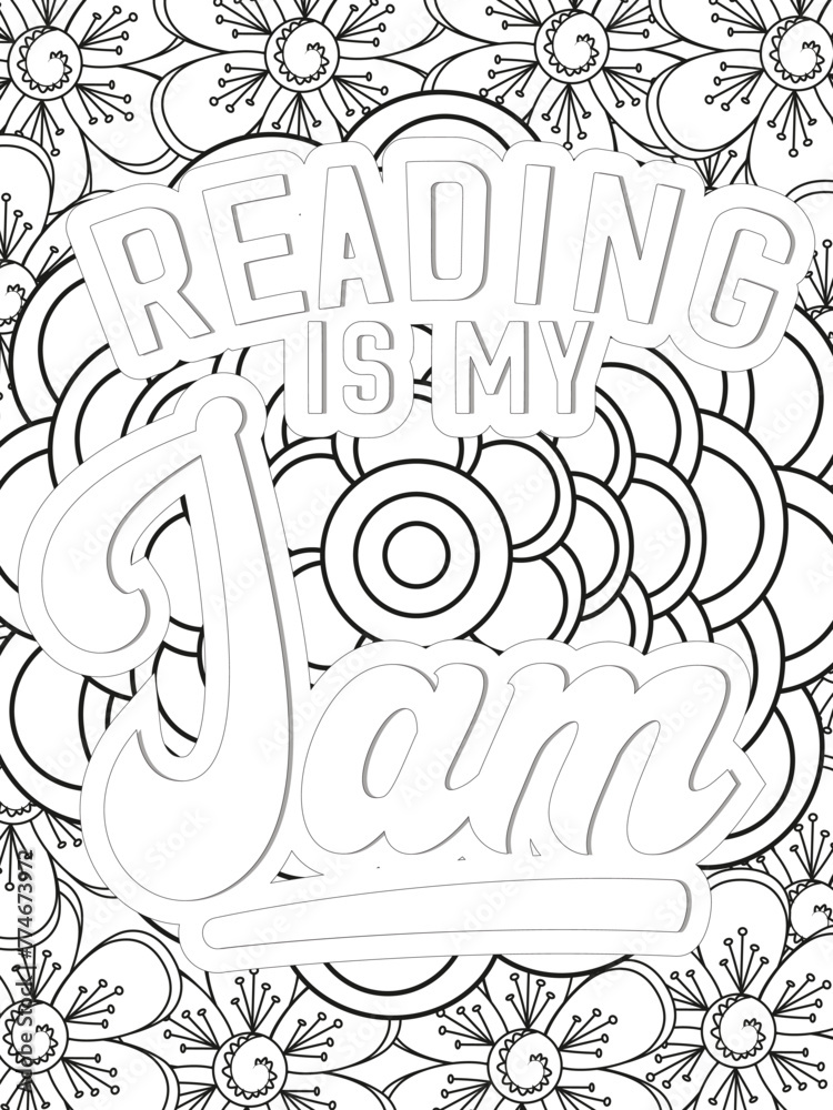 Keychain Quotes Flower Coloring Page Beautiful black and white ...