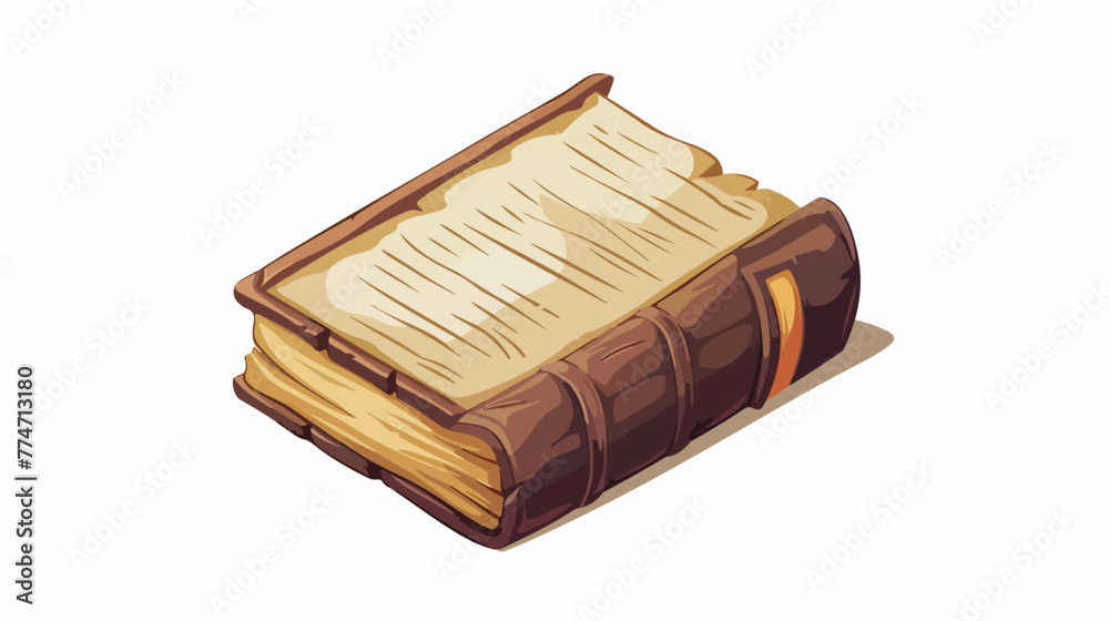 Old book icon image flat vector isolated on white background Stock ...