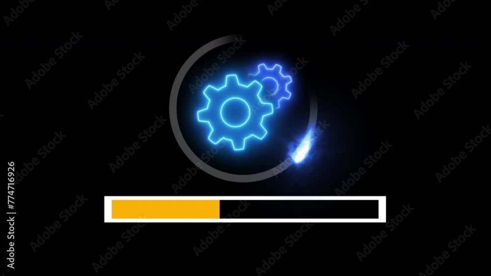 Vidéo Stock Software update or operating system upgrade concept. Installing update process ...