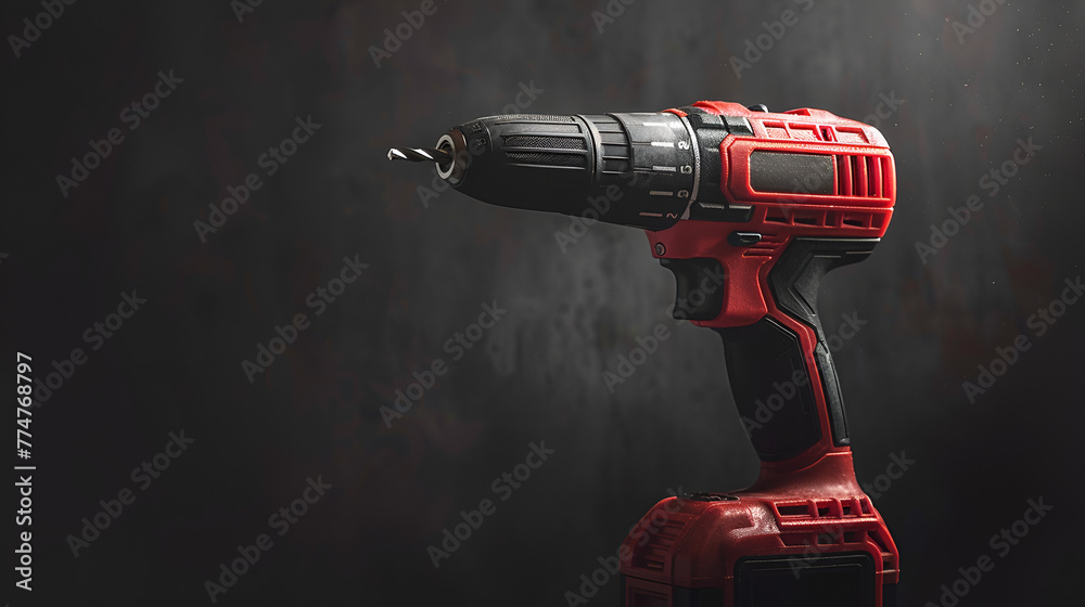 Slow Motion Drill Construction worker using power drill wiring power ...