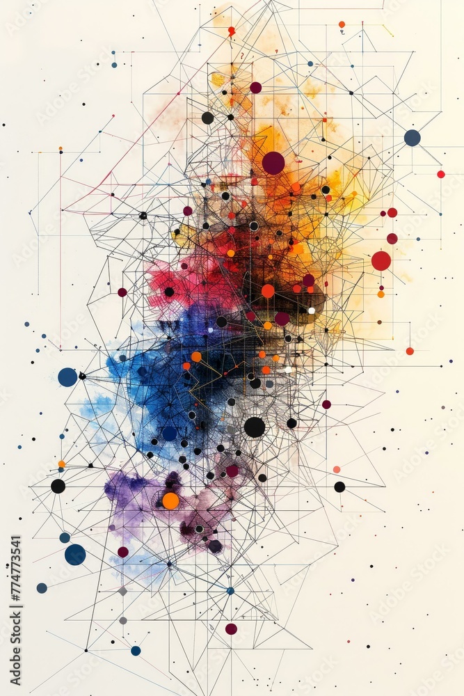 Graph theory in AI, hierarchical data organization visualized Stock ... Graph theory in AI, hierarchical data organization visualized Stock ...