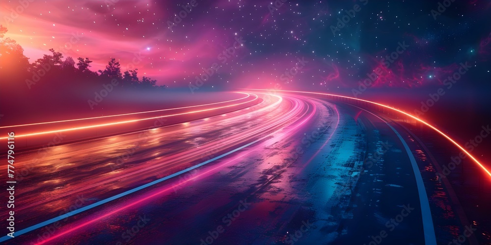 Creating a Dynamic Path in a Virtual Reality Setting with Futuristic ...