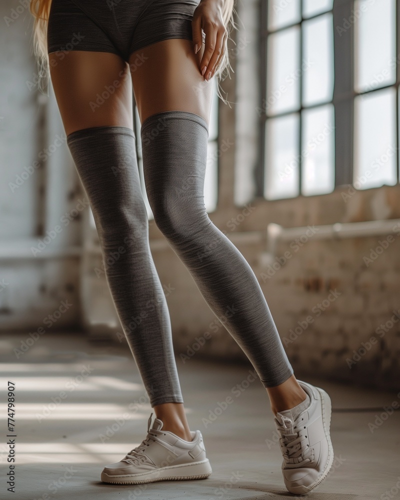 Stunning High Socks With Sneakers Images
