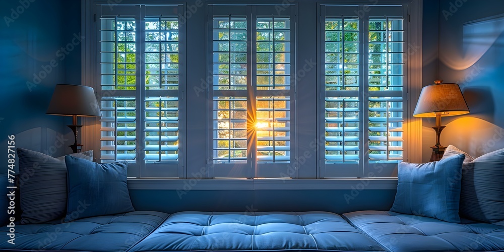 Plantation shutters are elegant window treatments with adjustable ...