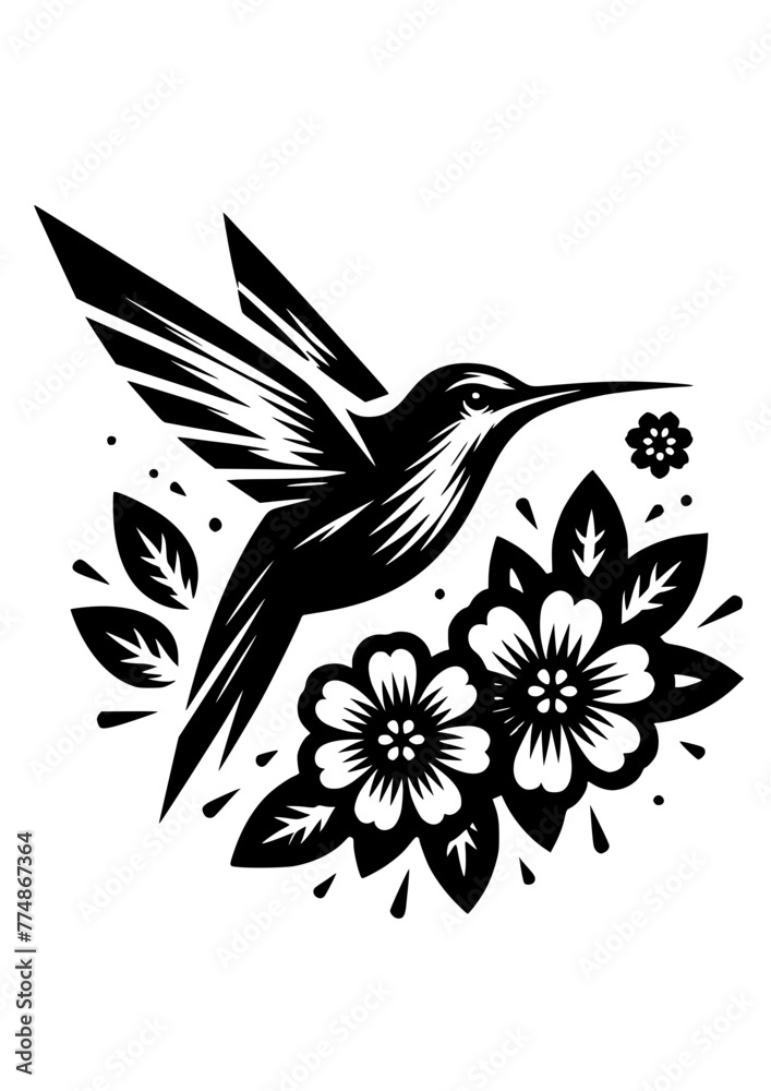 Hummingbird svg, bird svg, hummingbird flowers svg, flower hummingbird ...