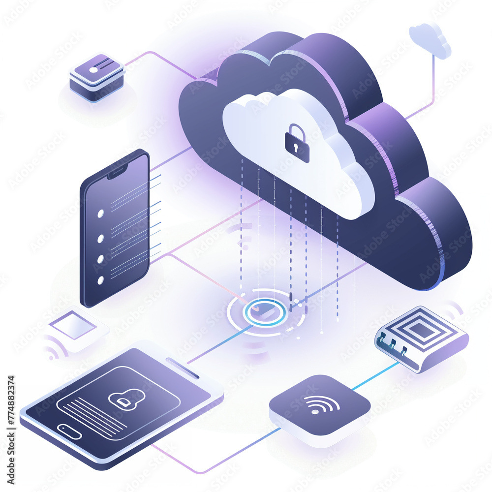 Illustration of a multi-factor authentication process for accessing ...