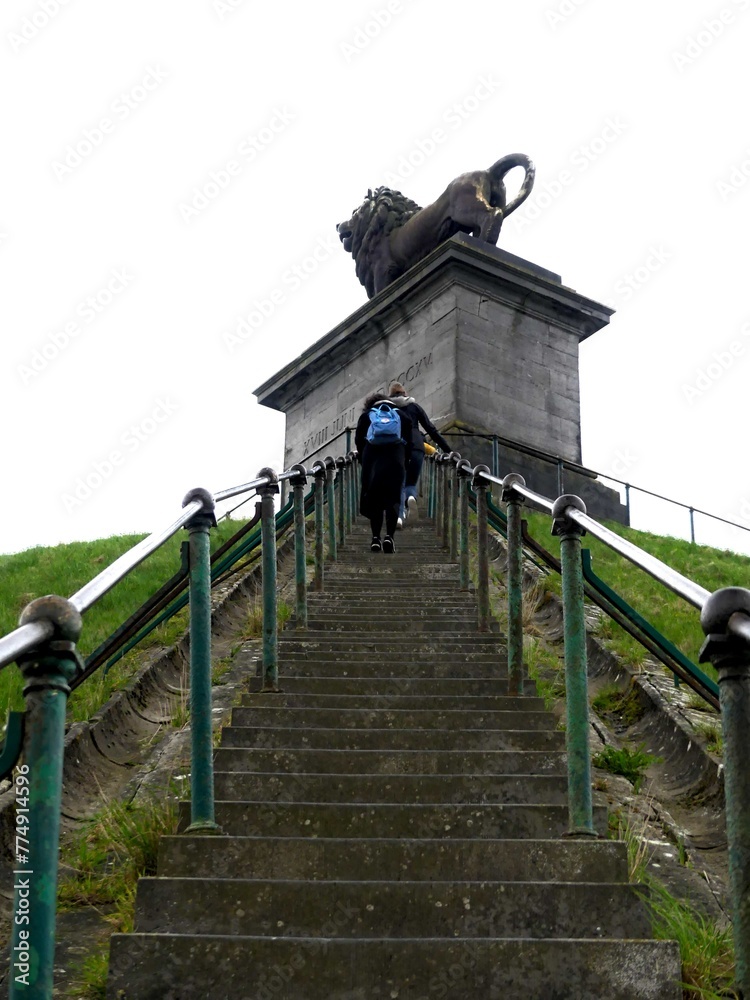 Waterloo, March 2024 - Visit to the Lion's Mound, the memorial to the ...