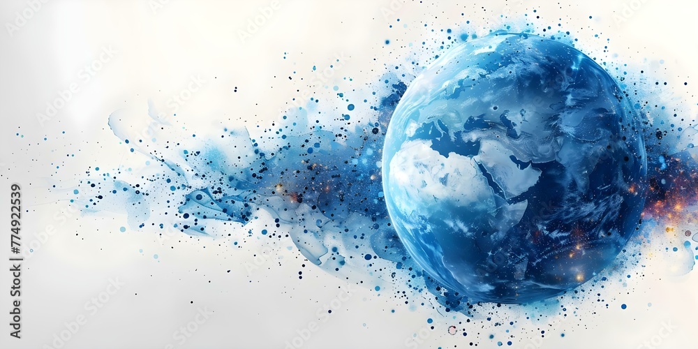 Global Network Nodes Connecting The World For Internet Communication Technology Concept