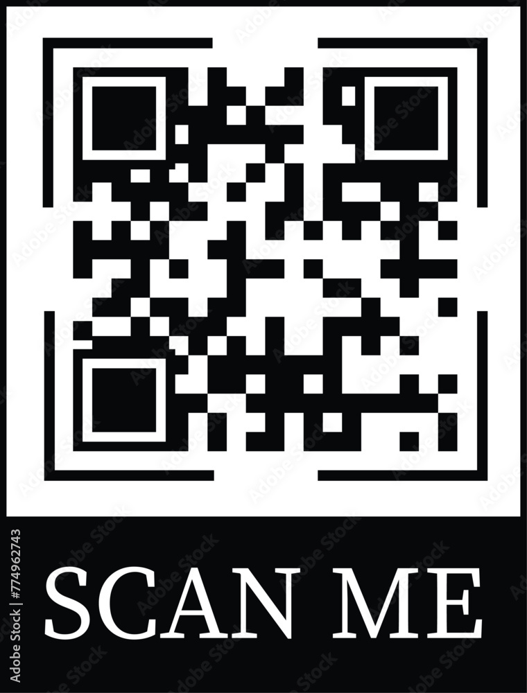 Scan QR code icon. Digital scanning qr code. QR code scan for ...