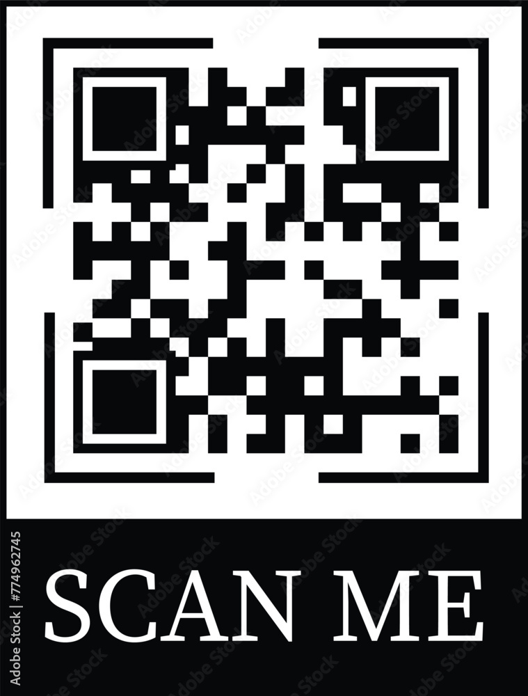 Scan QR code icon. Digital scanning qr code. QR code scan for ...