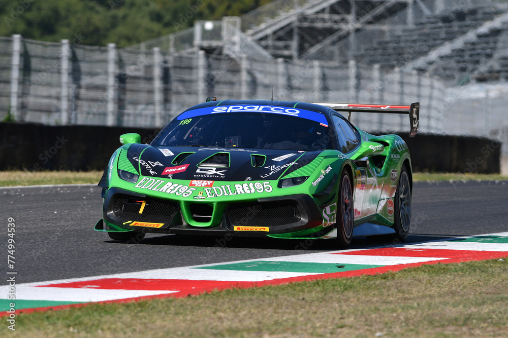 Scarperia, 29 September 2023: Ferrari 488 of team Double TT Racing ...