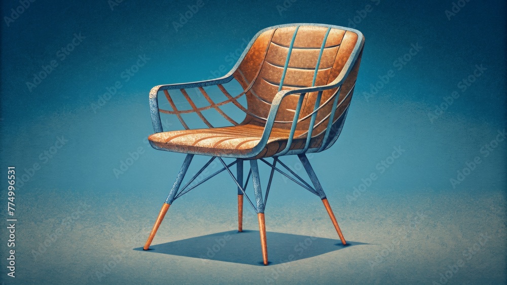 A chair made from repurposed metal scraps highlighting the potential of ...