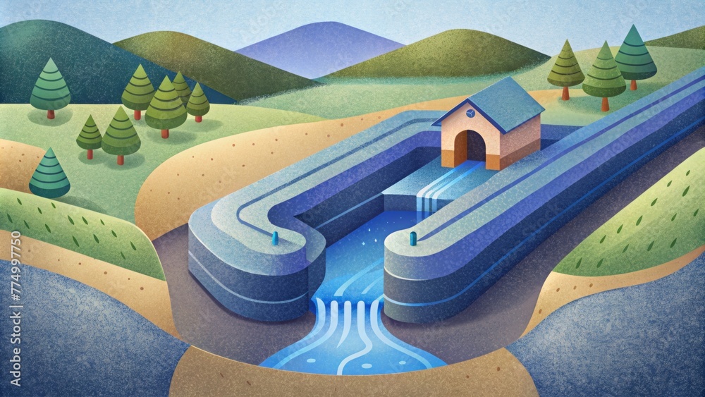 A redesigned stormwater drainage system that diverts excess water to ...