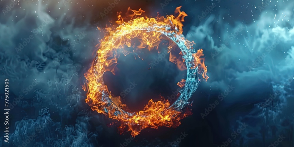 Fire and water are a combination of two incompatible elements of nature ...