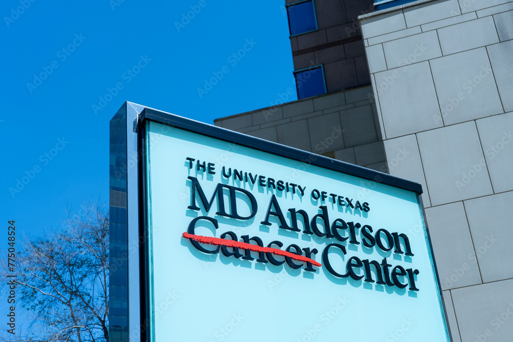 Houston, Texas, USA - April 3, 2024: University of Texas MD Anderson ...