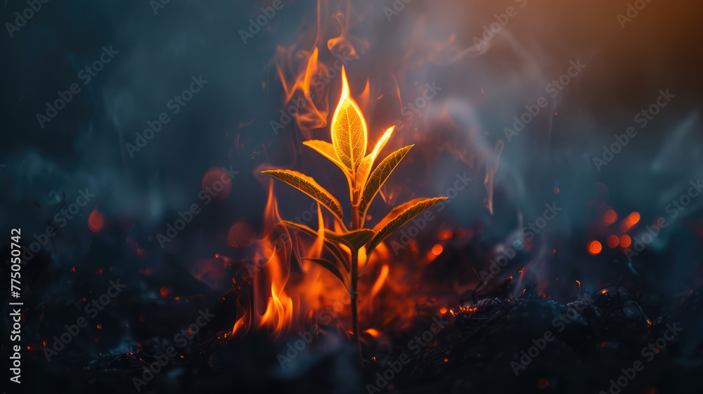 The Miracle of the Burning Bush in the Bible - A Plant Ablaze on Fire ...